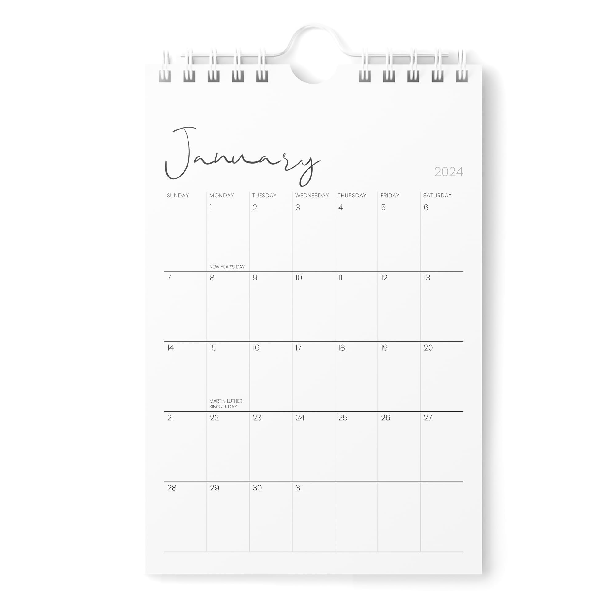 Mini Calendar 2024 - Vertical 6x9 2024 Wall Calendar Runs Until June ...