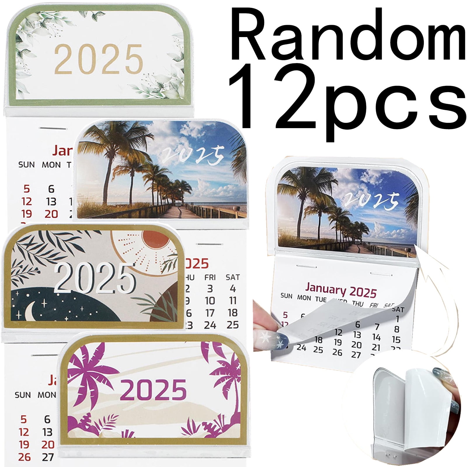 Mini Calendar 2025,Small Calendar 2025,Small Sticky Calendar 2025 For ...