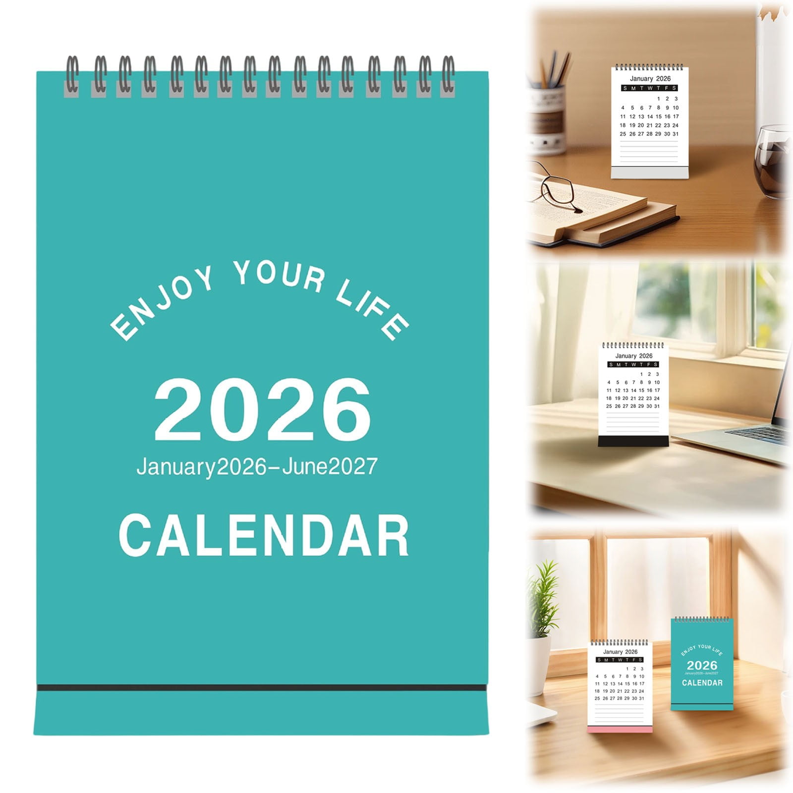 Mini Calendars，Mini Desk Calendar 2026-2027, January 2026 until Jun ...