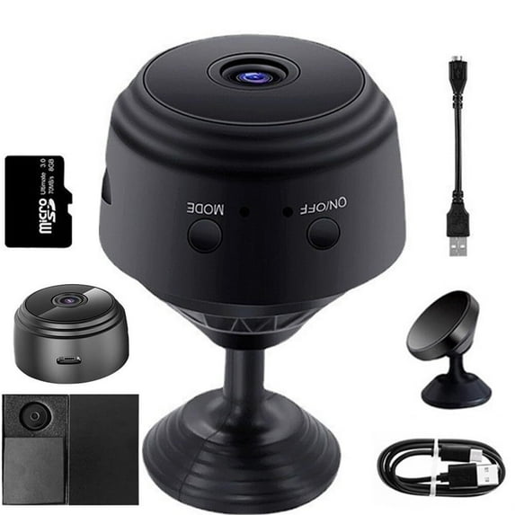 Mini Cam, Undetectable Watcheye Security Camera, 1080p HD Silent ...