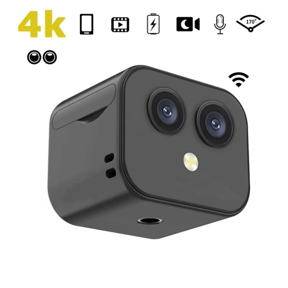 Mini Camera 1080P Dual Lens Camera 170° Wide Angle Easy Operating Clear ...
