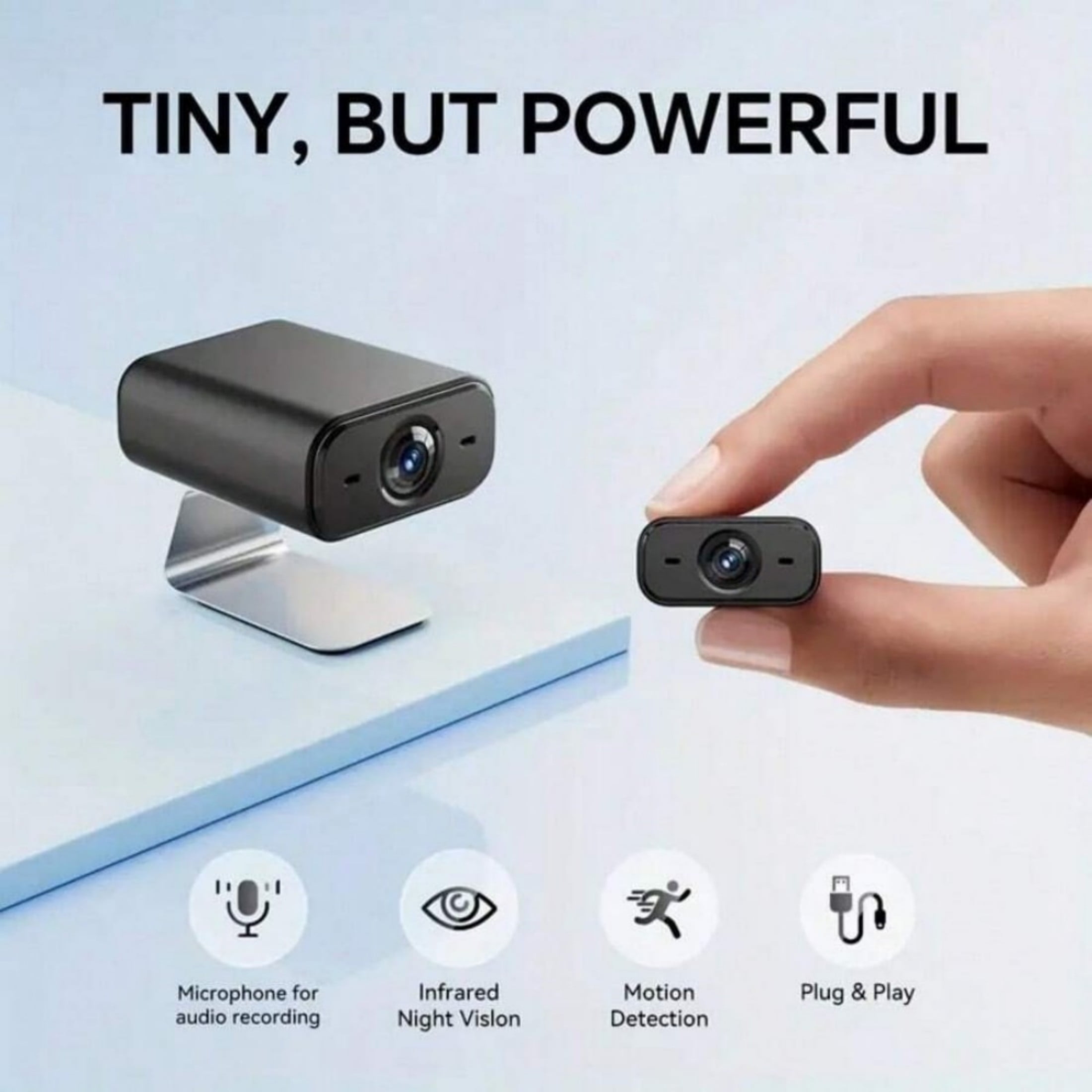 Mini Camera for 4K, Mini Surveillance Camera, Small Wired WiFi Camera ...