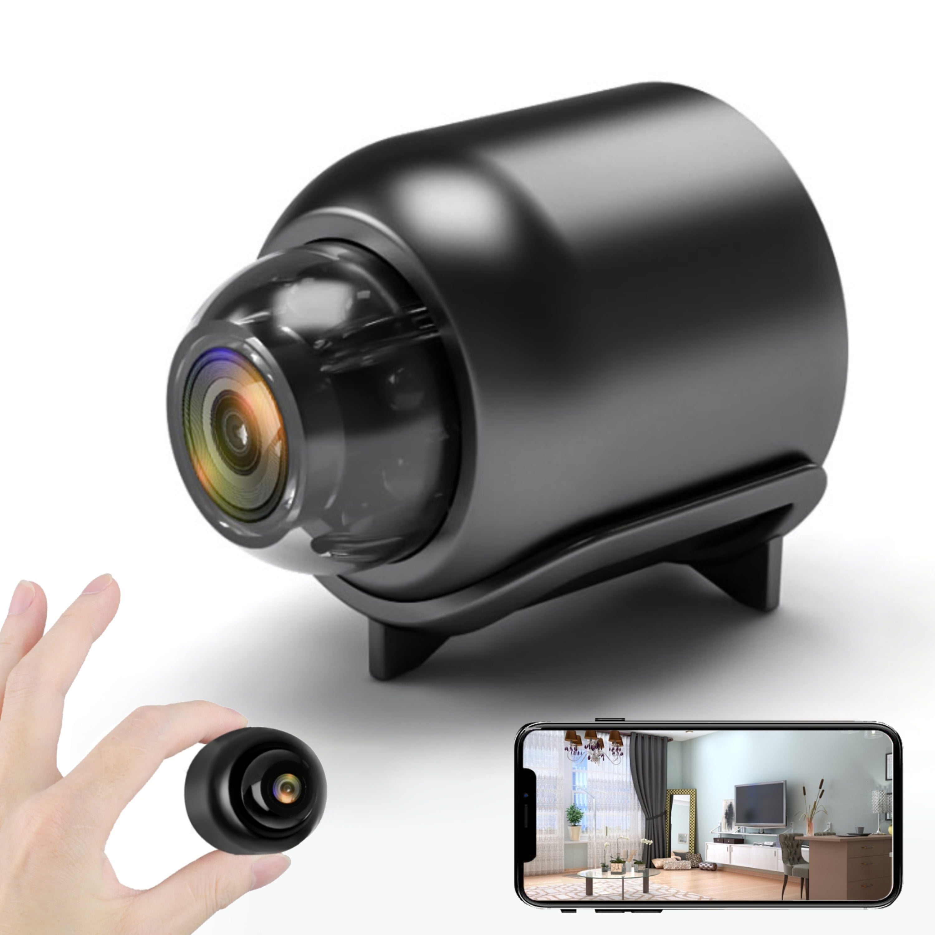 Mini Camera Cam WiFi Wireless Video Camera, Portable HD 1080P Security ...