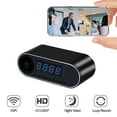 Mini Camera Clock Full HD 1080P Wireless Wifi Control IR Night Vision ...