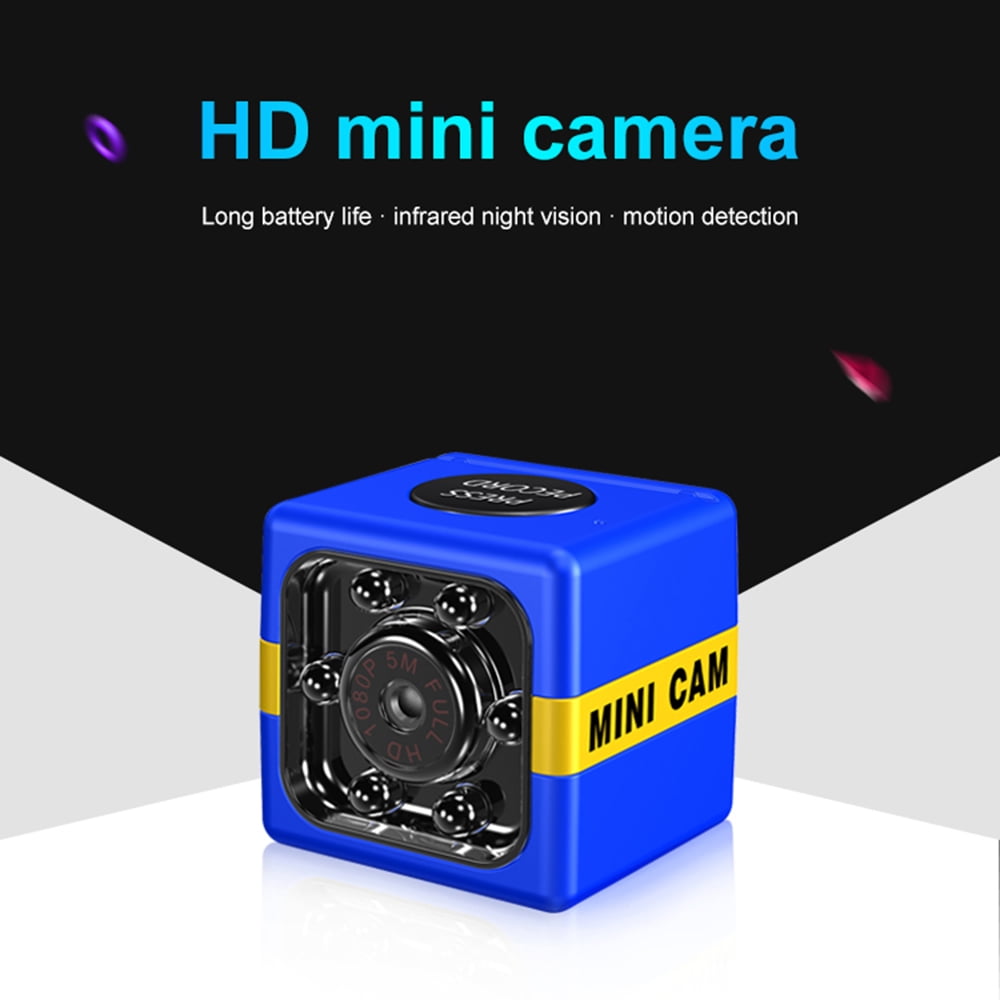 Anself Motion Detection 1080P Mini Surveillance Camera, Blue - Walmart.com