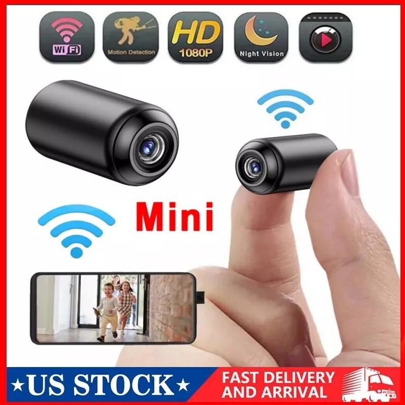 Mini Camera HD 1080P Smart Home Security Night Vision Motion Video ...