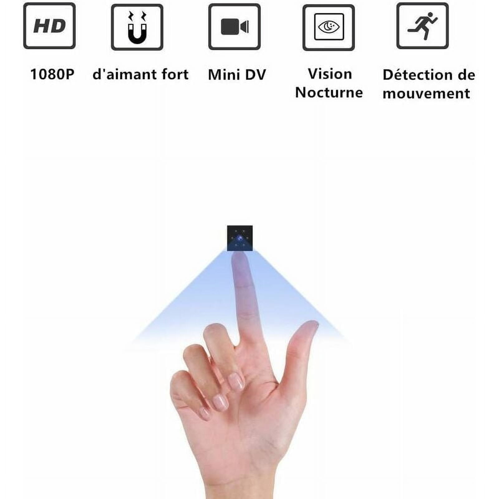 Mini Camera, Hd 1080P Indoor/Outdoor Home Small Nanny Cam Magnetic ...