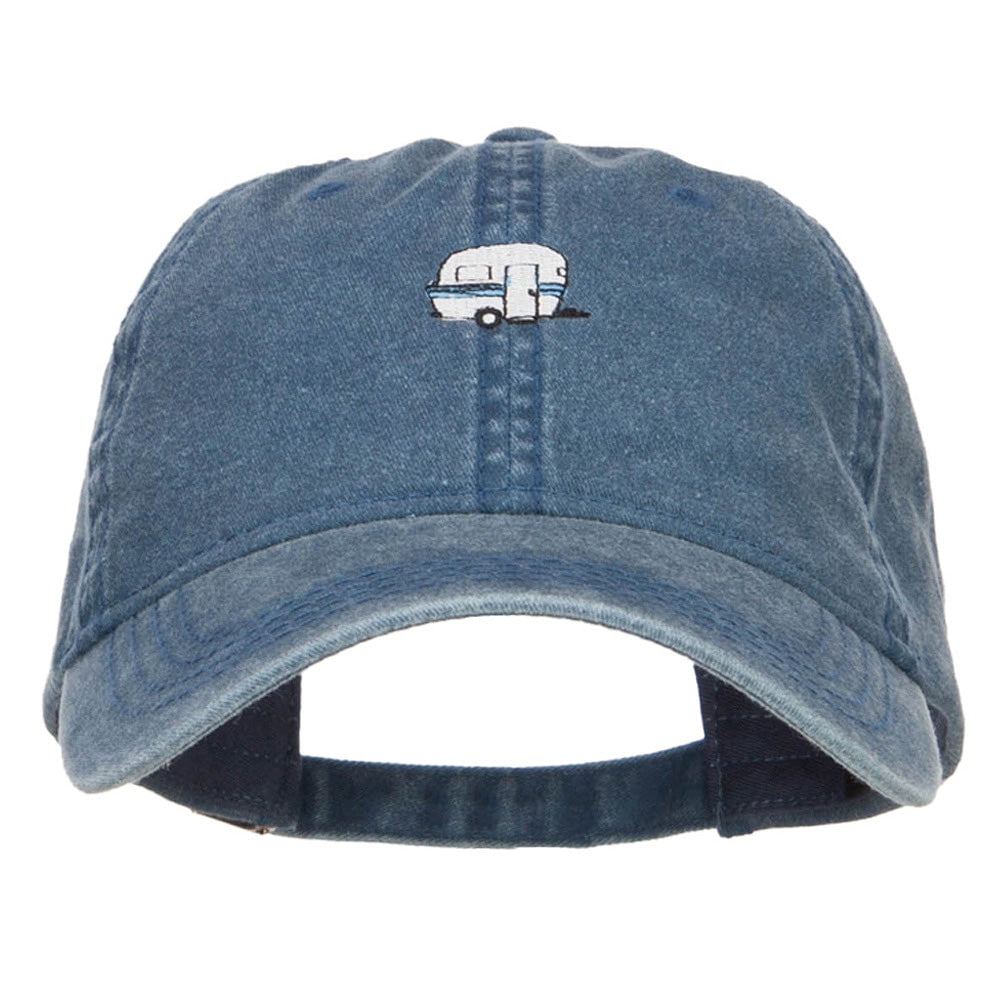 Mini Camper Embroidered Washed Cap - Navy OSFM - Walmart.com