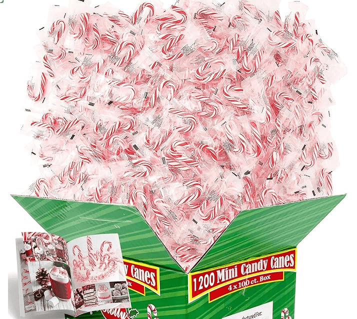 Mini Candy Canes Peppermint Flavored | Red & White Stripes ...