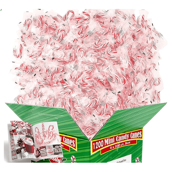 Mini Candy Canes Peppermint Flavored | Red & White Stripes ...