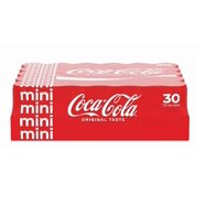 Coca-Cola Mini Cans, Convenient 8 Fluid Ounce Size, Economical Pack of ...