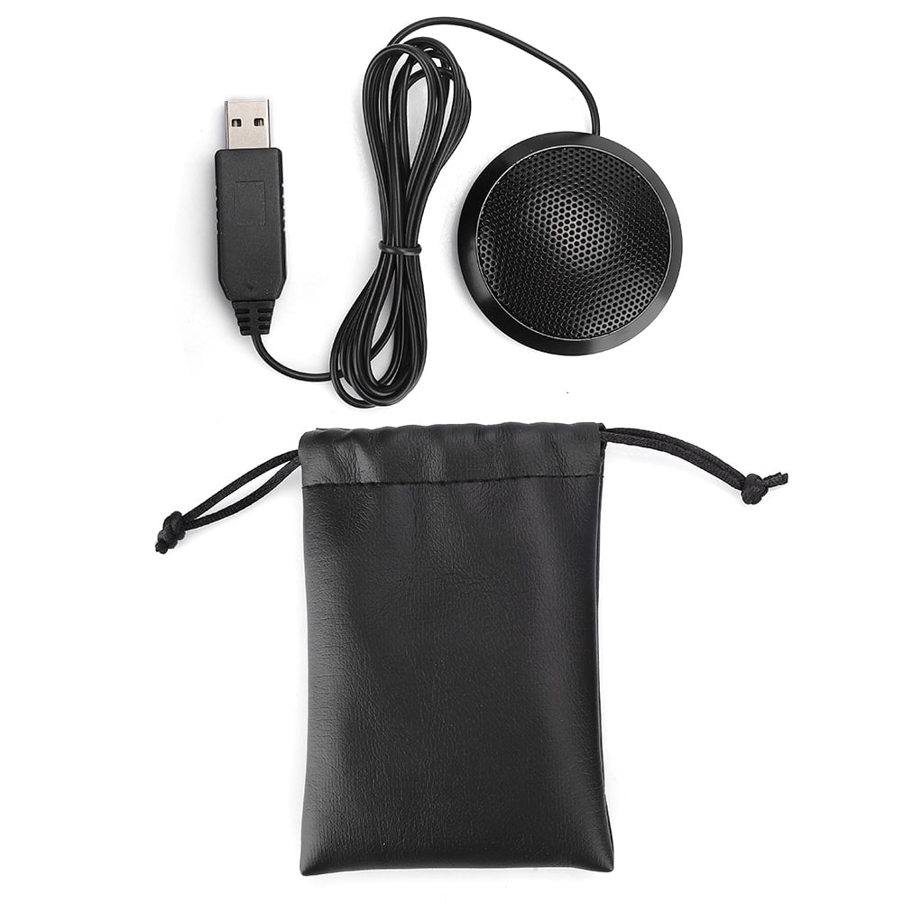 Mini Capacitive Microphone USB Collar Clip Mic with Built In Sound Card ...