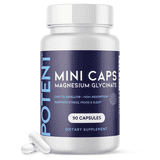 Mini Caps Magnesium Glycinate Small Pills - 90 Small Capsules, Easy to ...