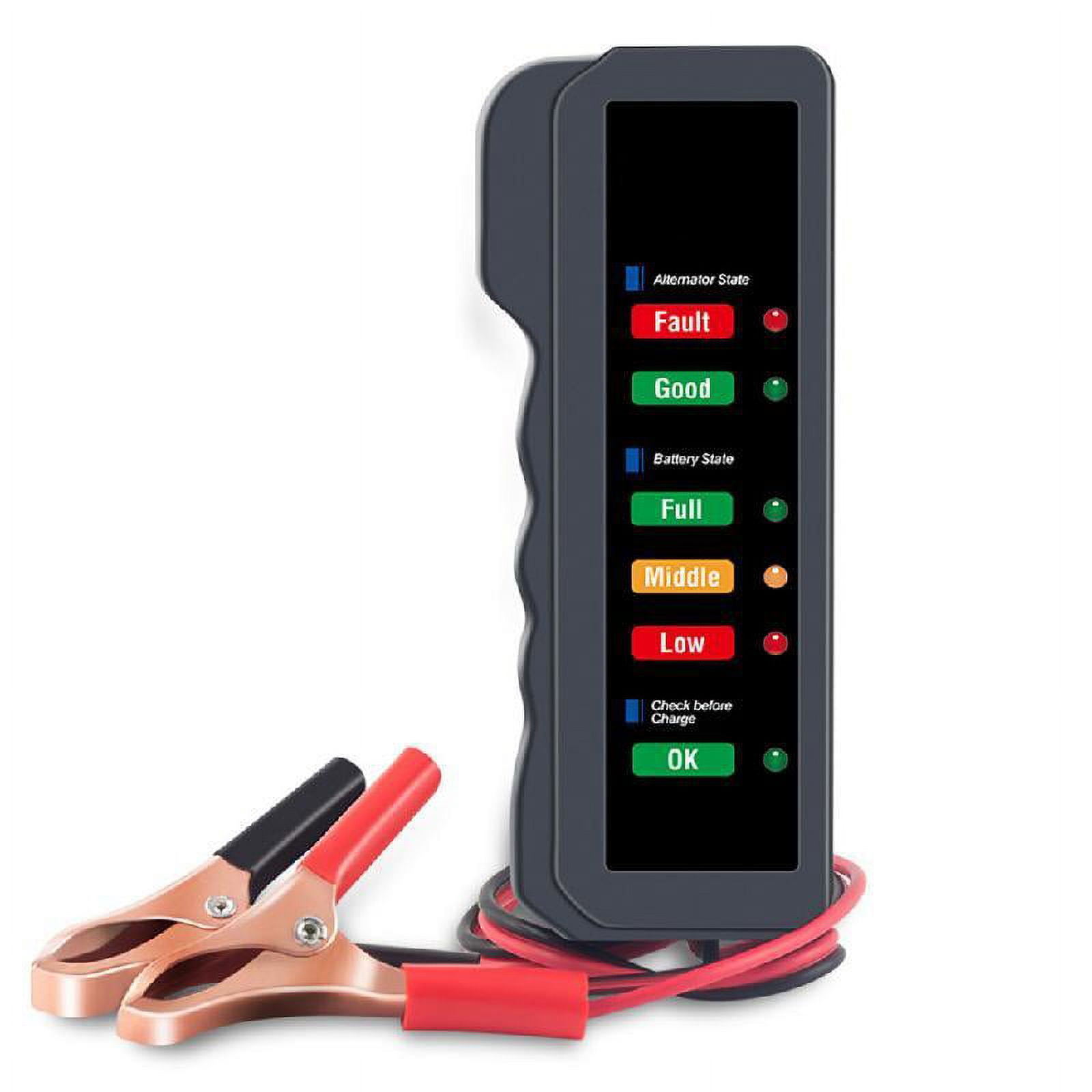 Mini Car Battery Tester Automotive Load 12V Digital Analyzer Alternator ...
