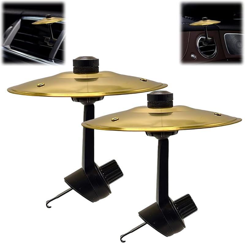 Mini Car Crash Cymbal Air Vent Clip, Easy Clip-On Durable Drum Cymbal ...