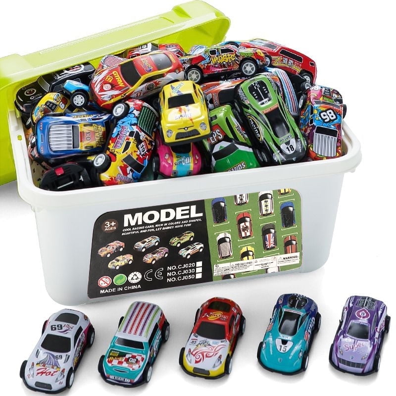Mini Car Toys 50 Pack Pull Back Race Cars for Kids Mini Vehicles Toy ...