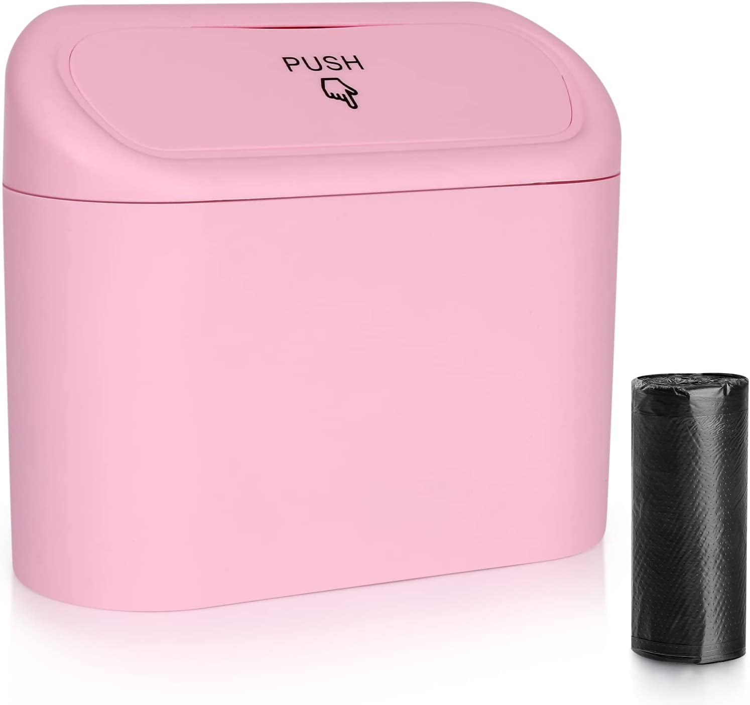 Mini Car Trash Can with Lid, Vehicle Trash Bin Car Dustbin Garbage ...