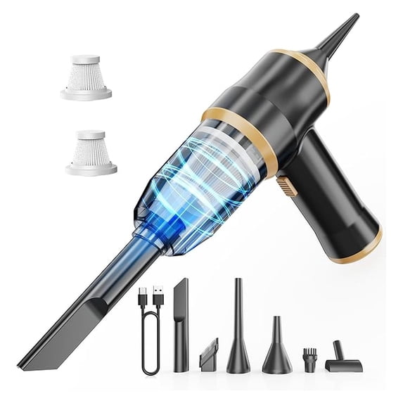 Mini Car Vacuum 15000Pa Portable Cordless Handheld Vacuum Cleaner and ...