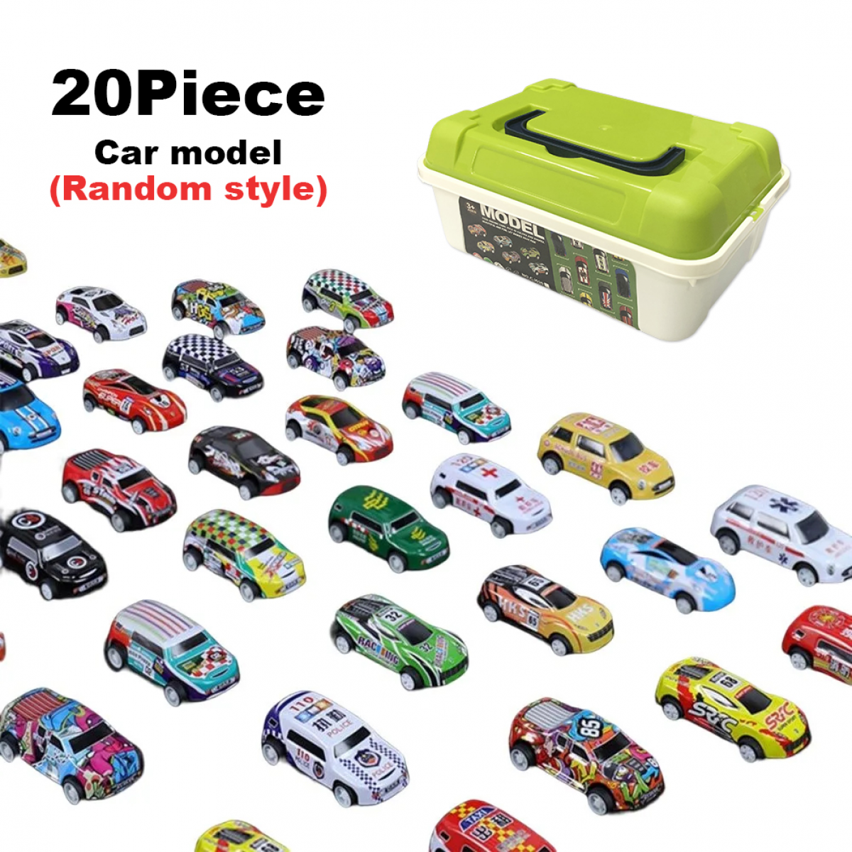 Mini Cars Set for Kids, 20Pieces Wheel Car Toys for Boys Girls Race ...