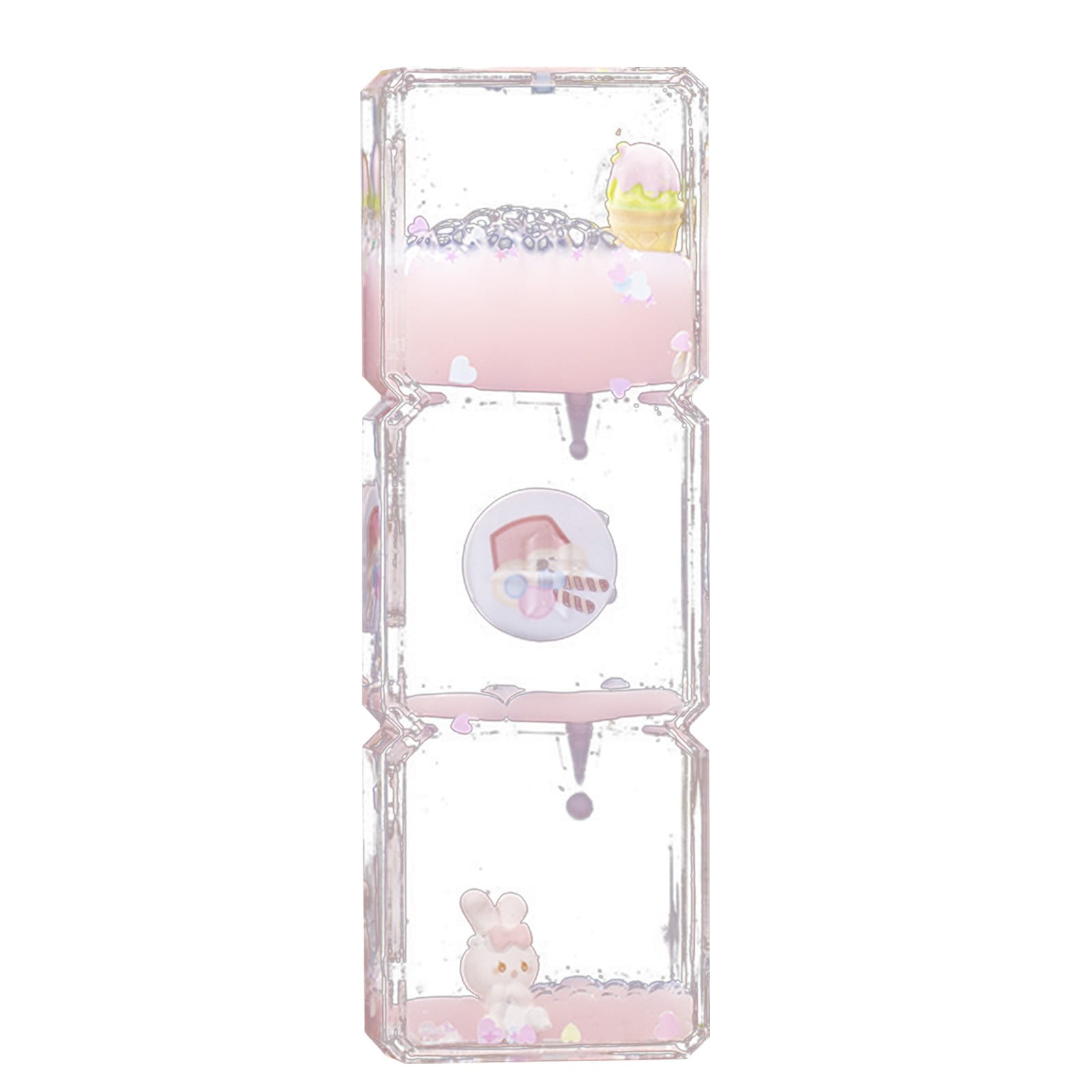Mini CartoonsCreative Liquid HourglassTransparent CrystalHourglass ...