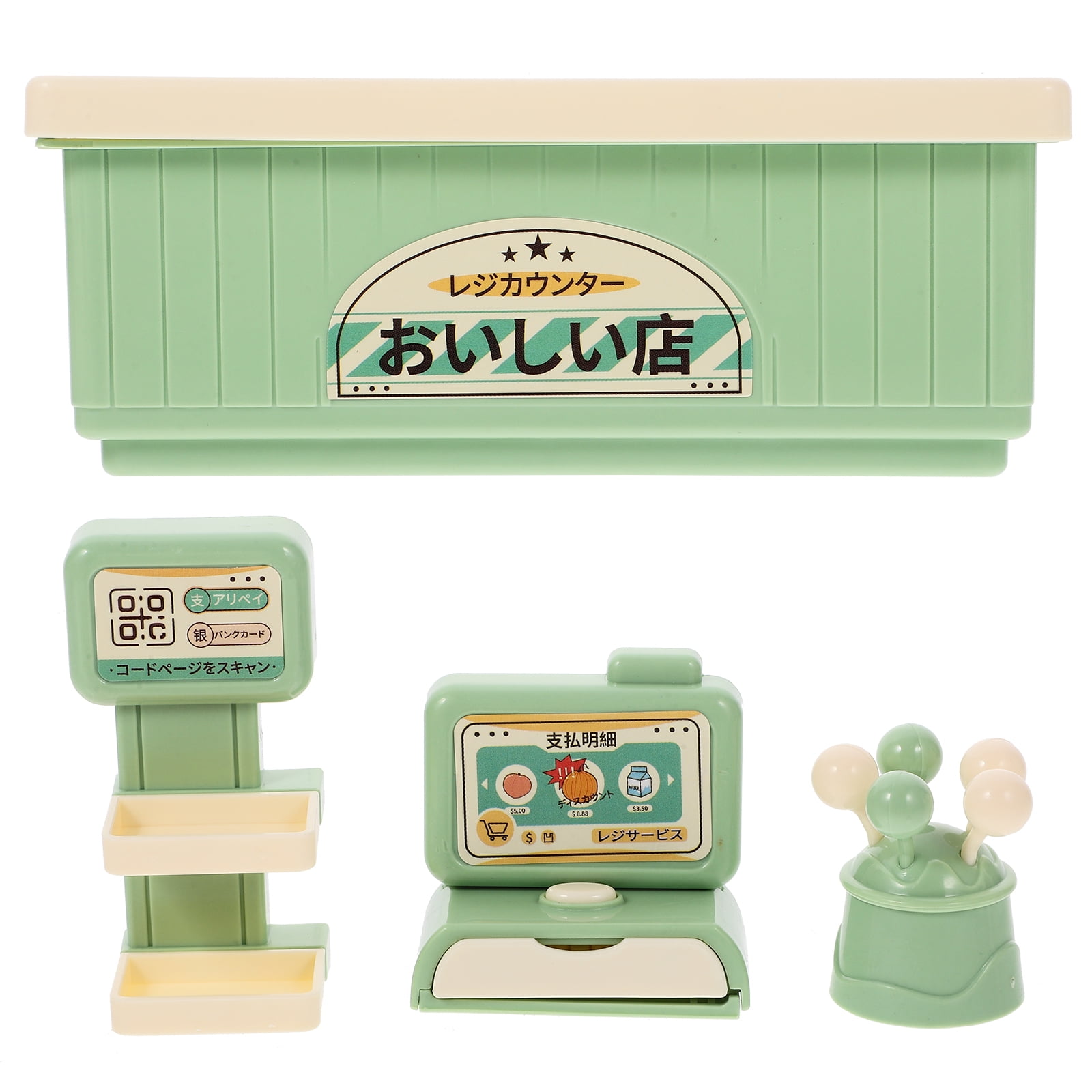 Mini Cashier Money Register for Kids Toy Realistic Models Playing House ...