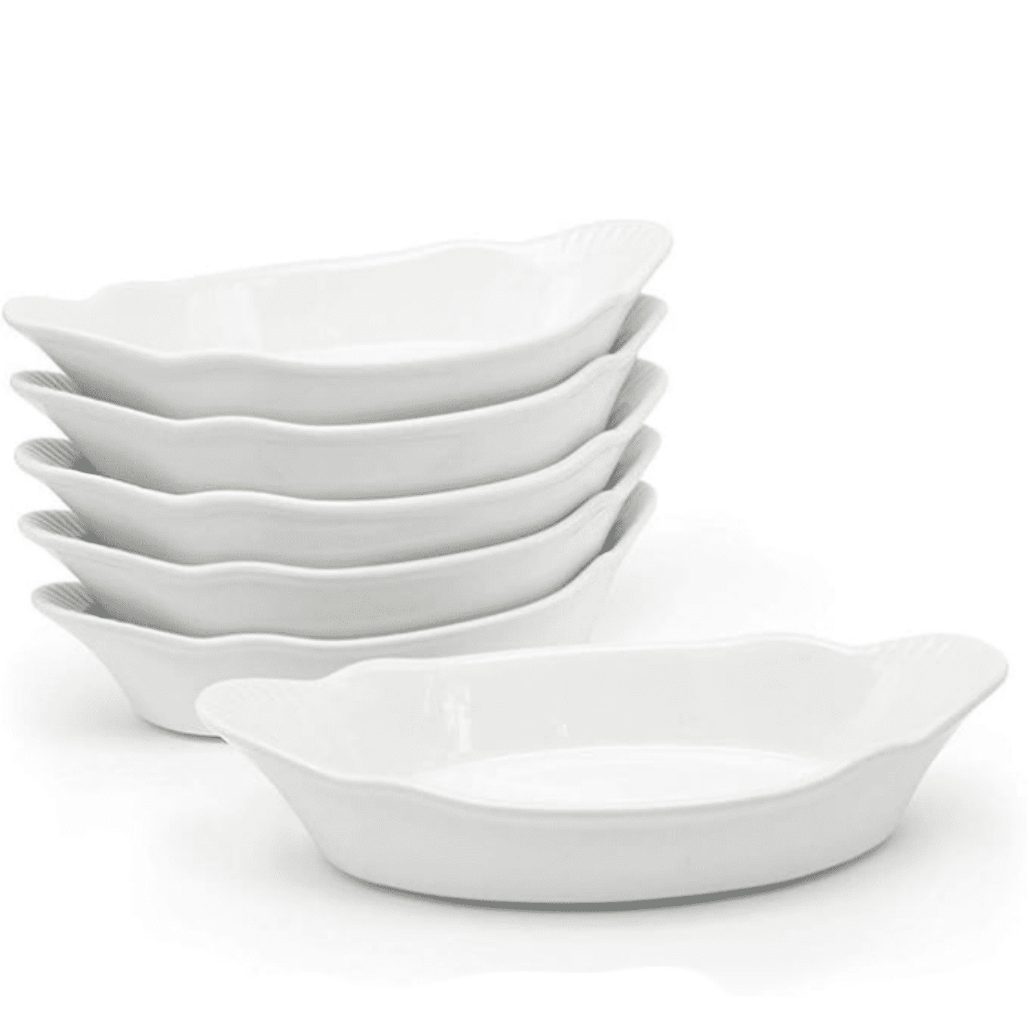 Mini Casserole Dish, Set of 6, for Banana Split, Oven an Microwave Safe ...