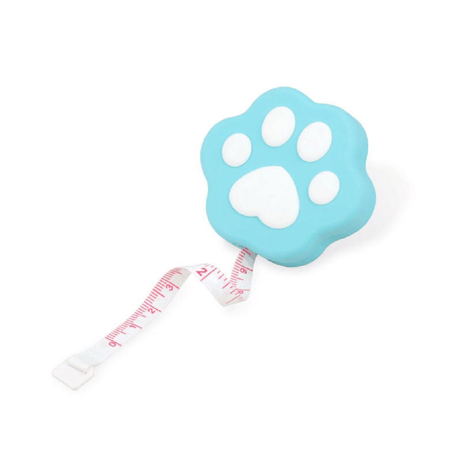 Mini Cat Paw-shaped Retractable Body Measure Tape with Push Button ...