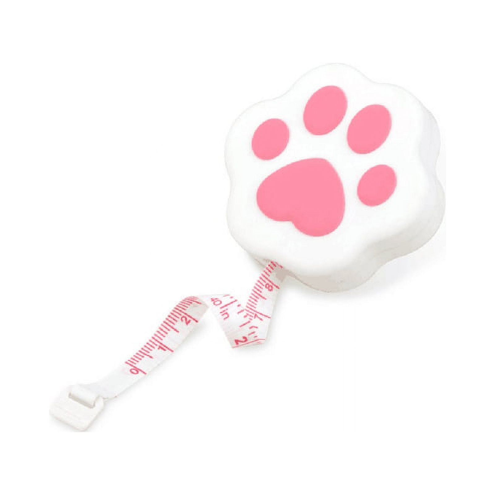 Mini Cat Paw-shaped Retractable Body Measure Tape with Push Button ...