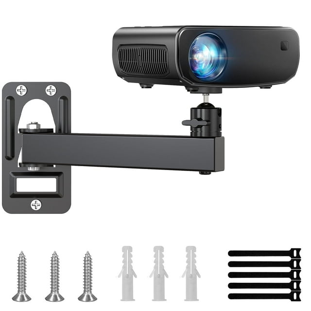 Mini Ceiling Wall Projector Mount Stand- Adjustable Tilt&Swivel Hanging ...