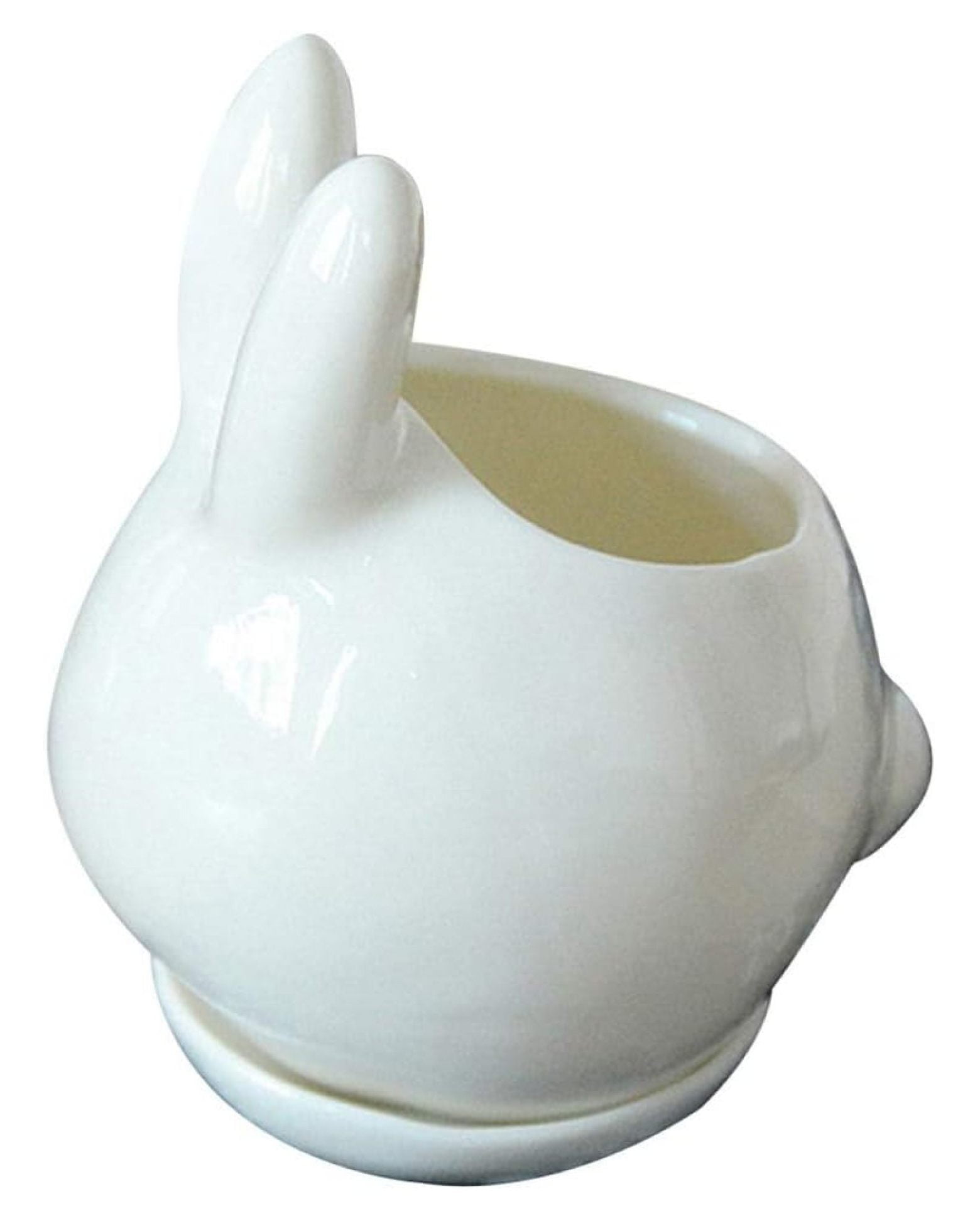 Mini Ceramic Bunny Planter Cartoon Bunny Shaped Flower Pot Cute Plant ...