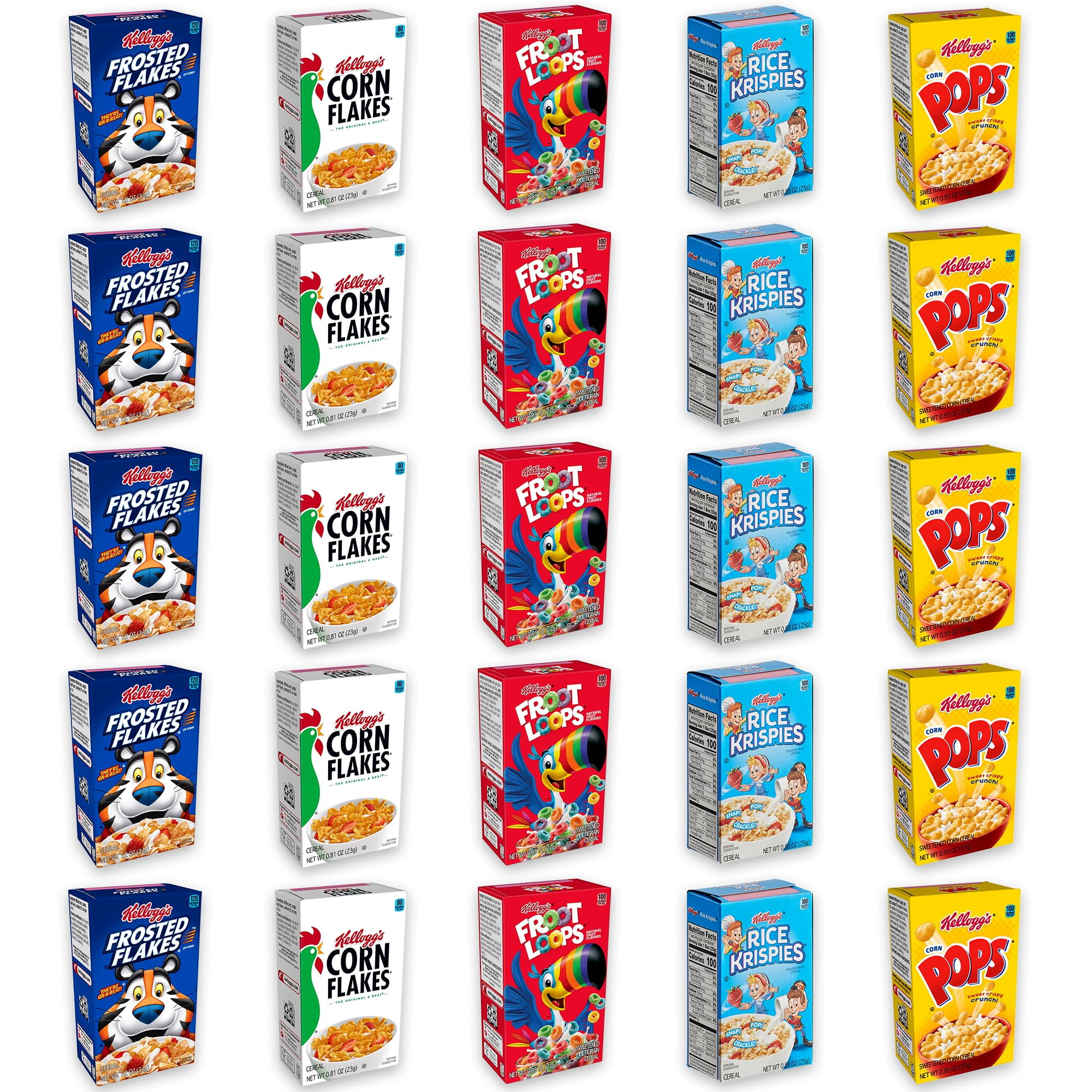 Mini Cereal Boxes Variety STF9 25 Pack- Includes 5 Mini Boxes of 5 ...