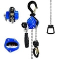 Mini Chain Hoist 1/2 Ton 1100Lbs Capacity 20Ft Lift Manual lever chain ...