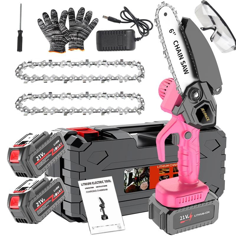 Mini Chain Saw, 6 Inch Handheld Chain Saw with Splash Protection and ...