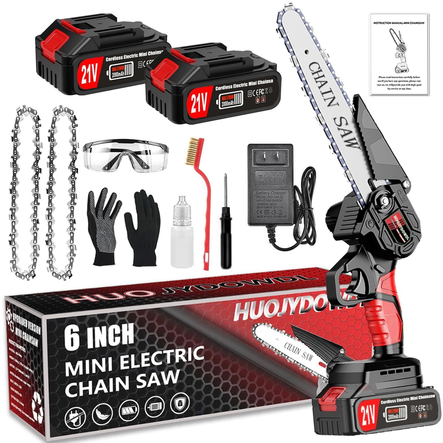 Mini Chainsaw 6 Inch for Dewalt 20V Max Battery - Cordless Pruning Saw ...