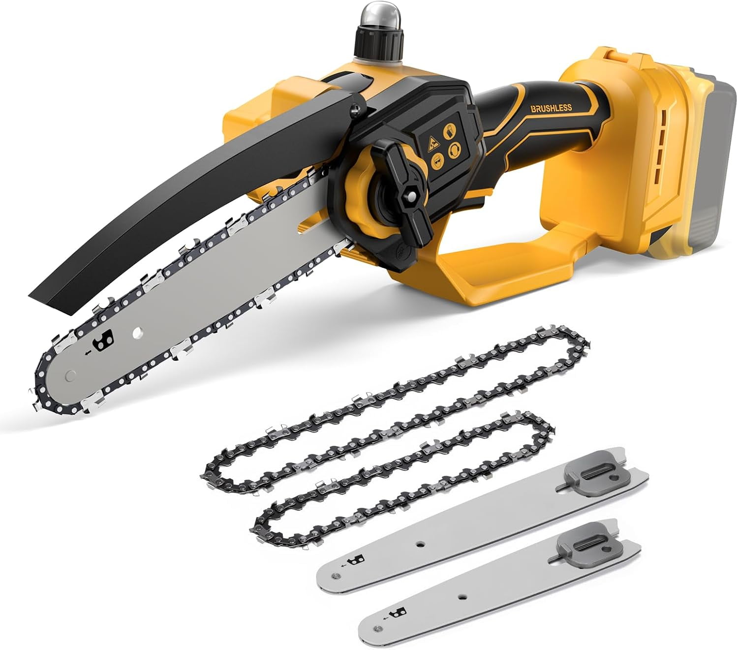 Mini Chainsaw Cordless for 20V MAX Battery,8-Inch and 6-Inch 2-IN-1 ...
