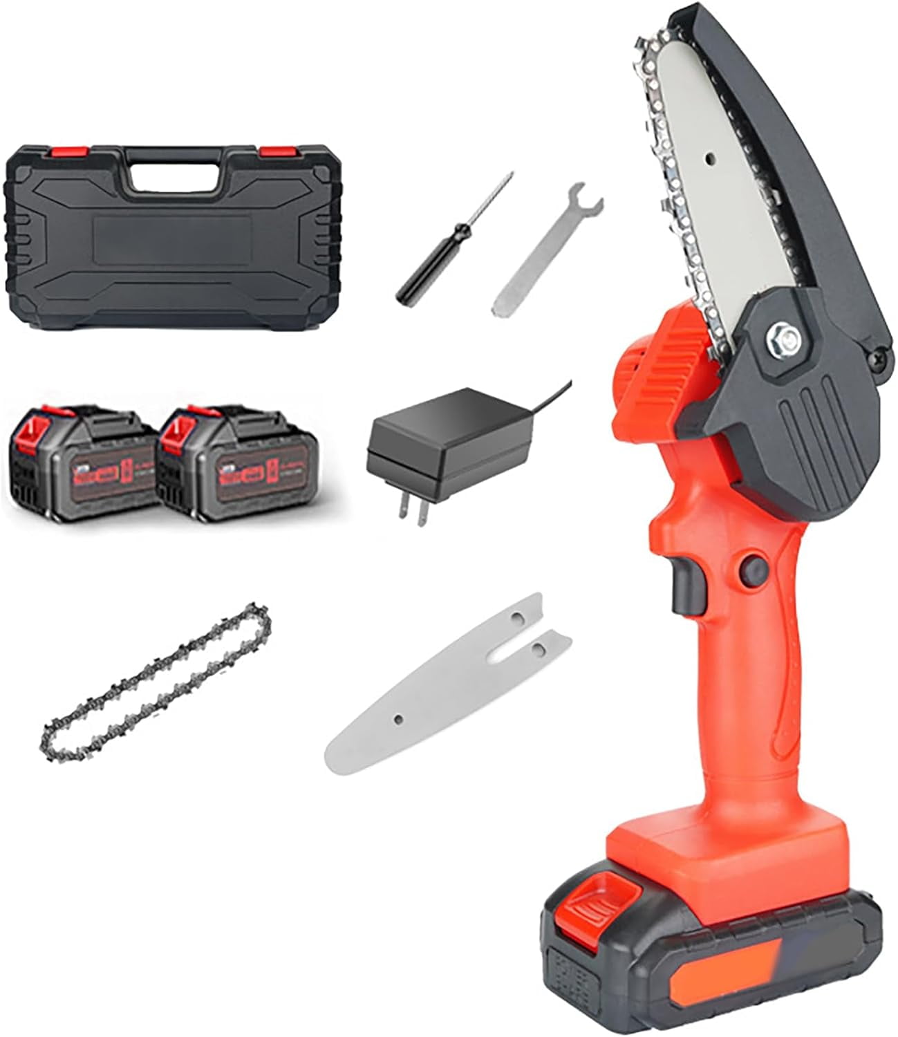Mini Chainsaw Cordless Battery Powered Handheld Chainsaw, Electric ...