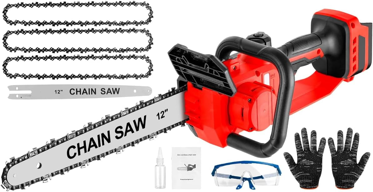 Mini Chainsaw Cordless Compatible for Dewalt 20V Battery (Without ...