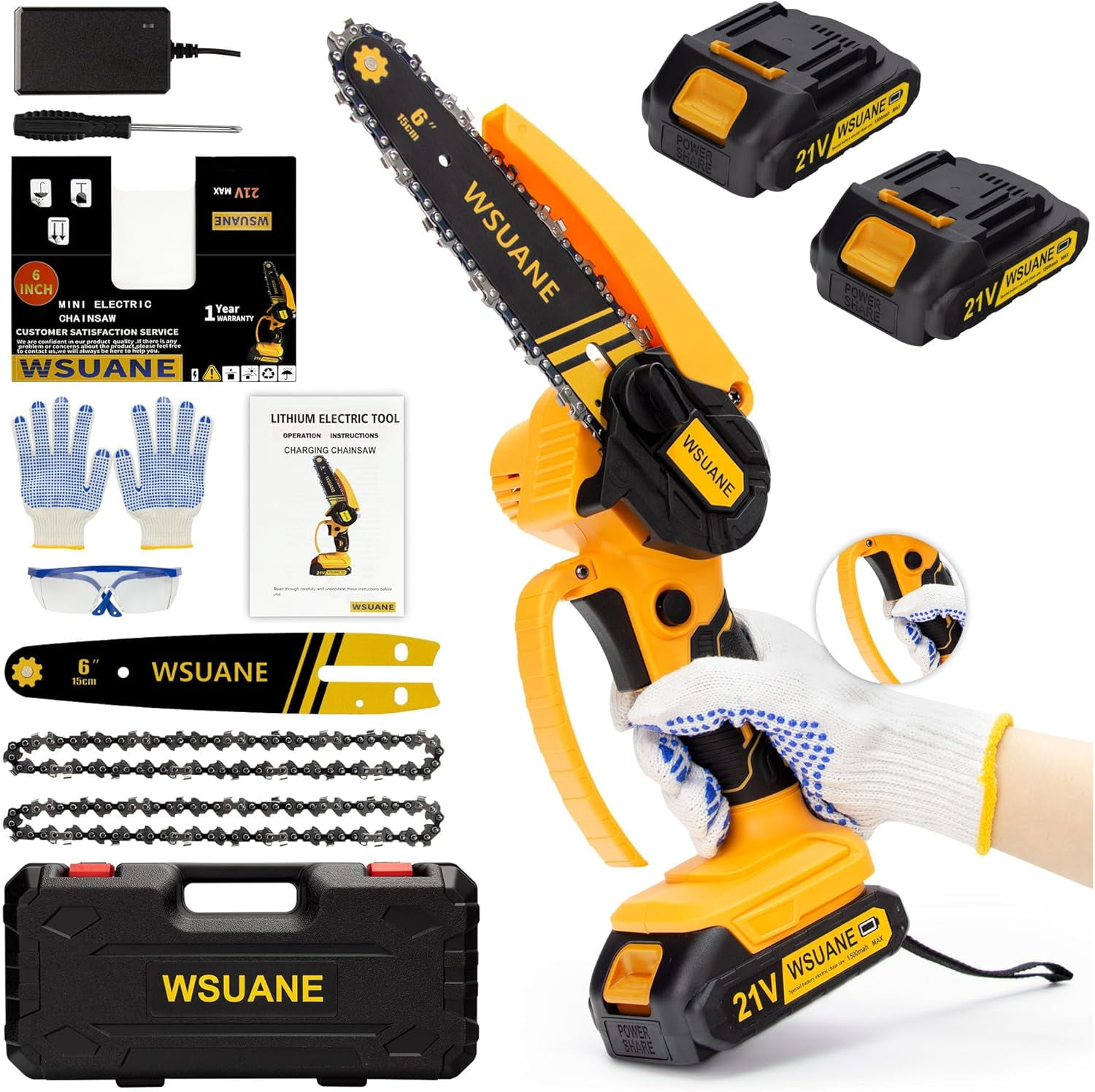 Mini Chainsaw, Cordless Portable Electric Chainsaw Power Chain Saws ...