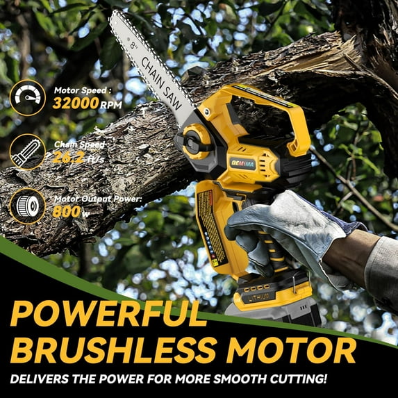 Mini Chainsaw for Dewalt 20V Max Battery, 8-Inch and 6-Inch 2-IN-1 ...