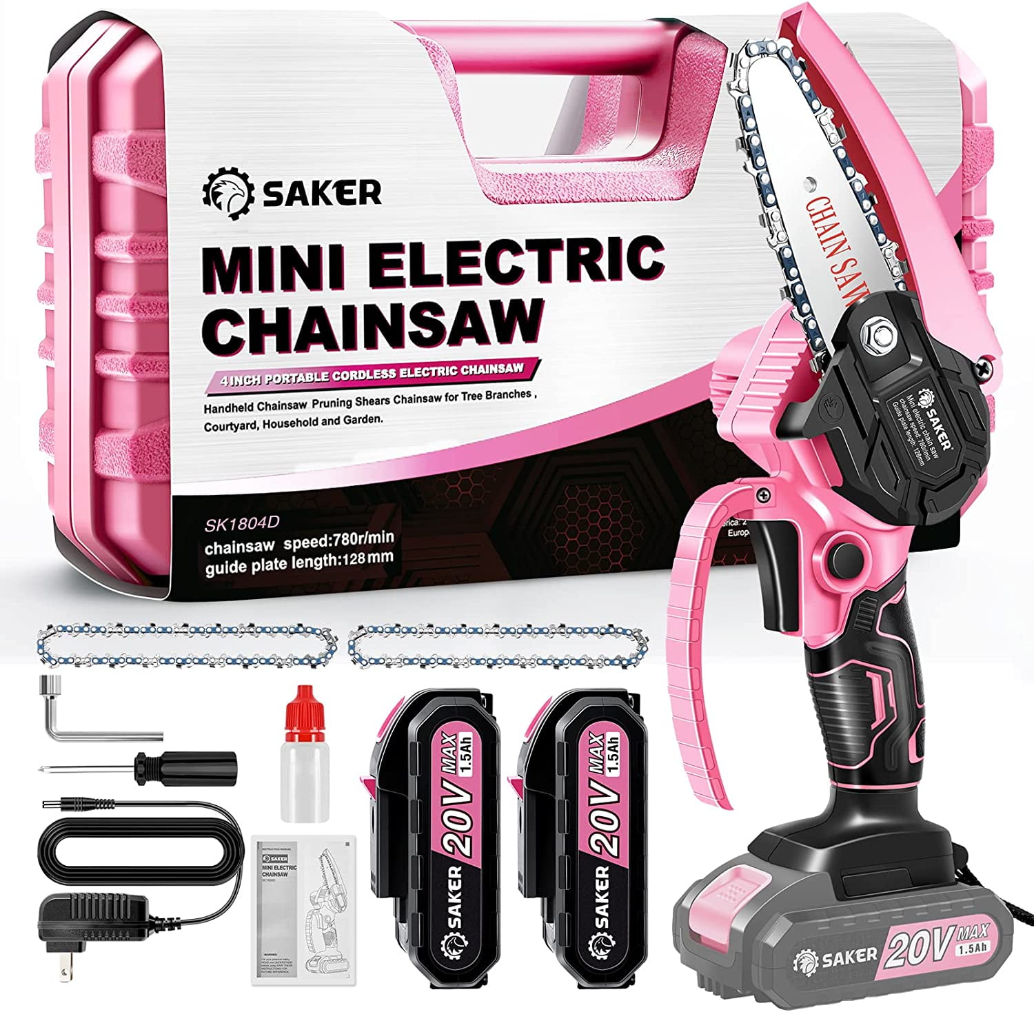 Mini Chainsaw,Portable Electric Chainsaw Cordless,Small Handheld Chain ...