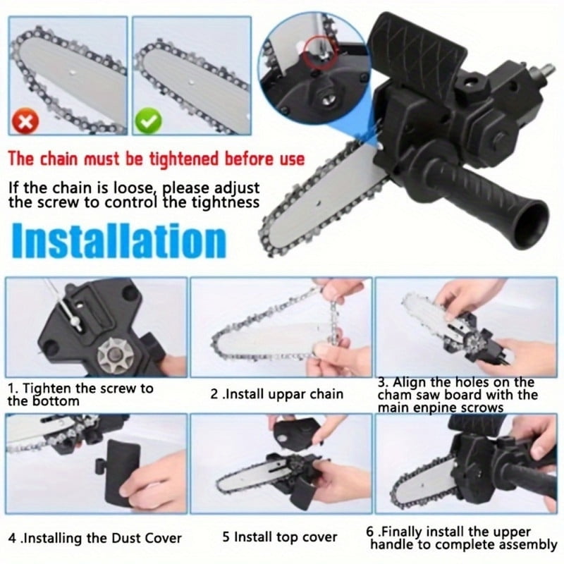 Mini Chainsaw,Portable Electric Drill Chainsaw,Handheld Chain Saw ...