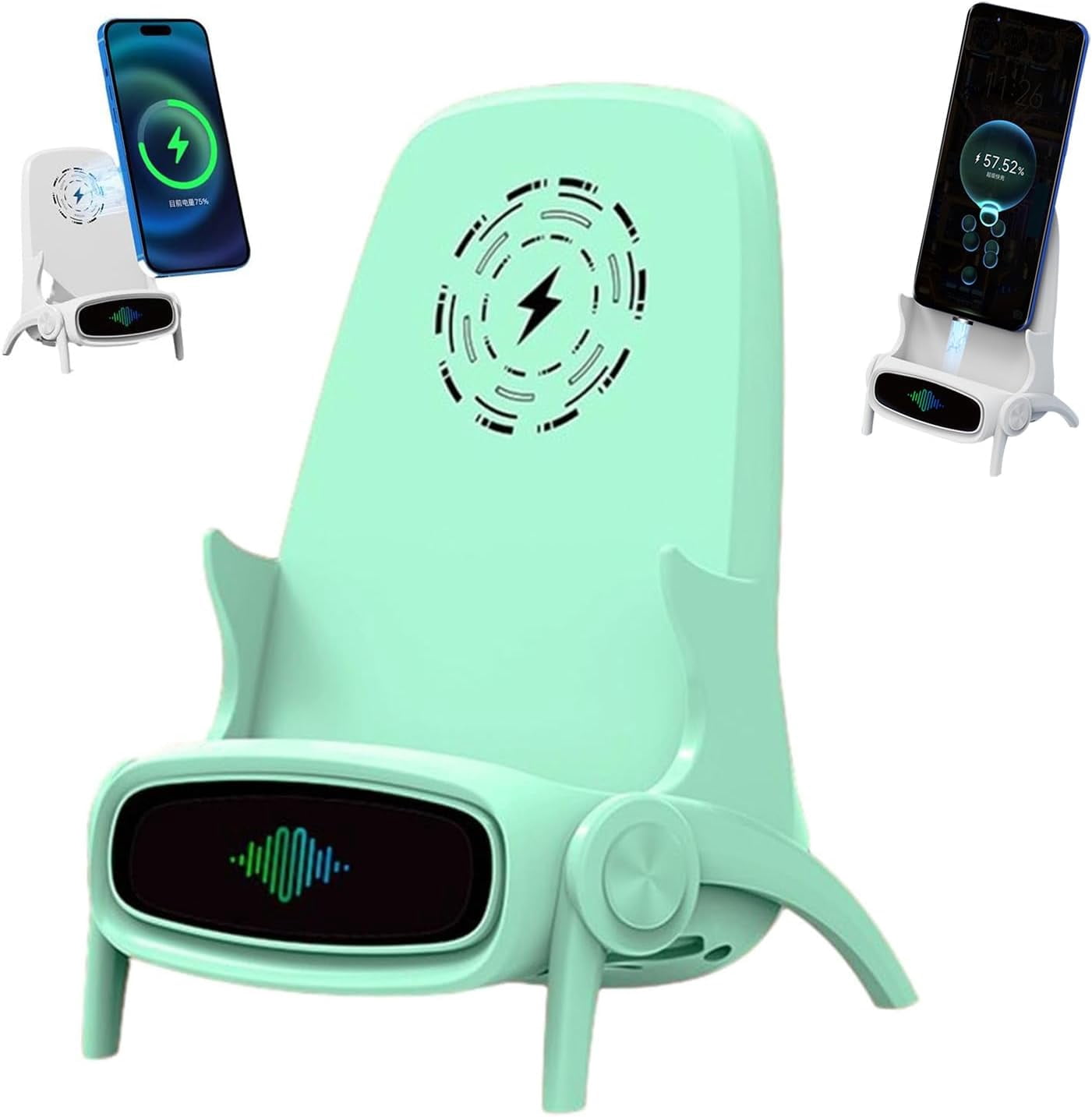 Mini Chair Wireless Fast Charger Multifunctional Phone Holder,3 in 1 ...