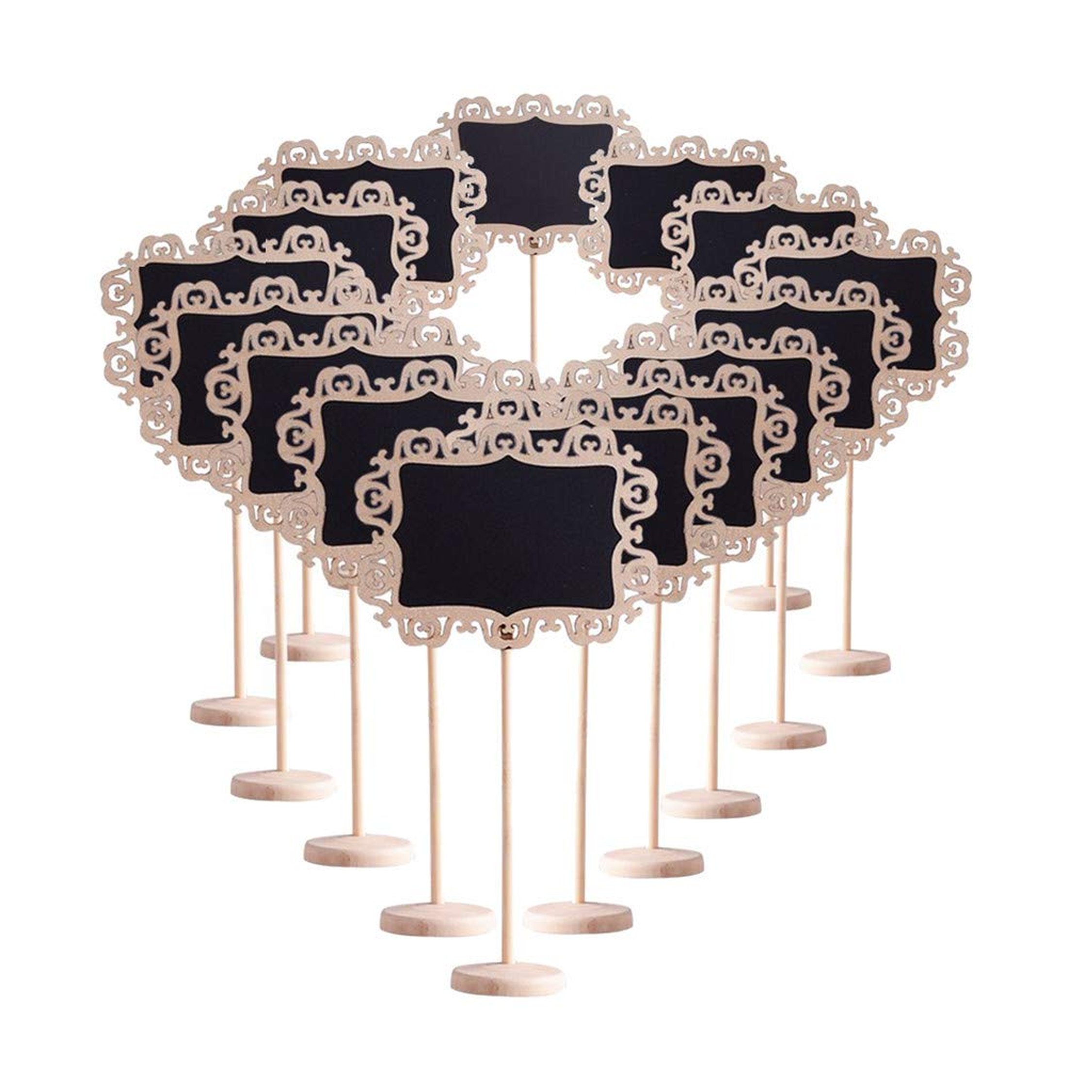 Mini Chalkboard Card Set - 15 Pack for Reminders, Labeling, Weddings ...