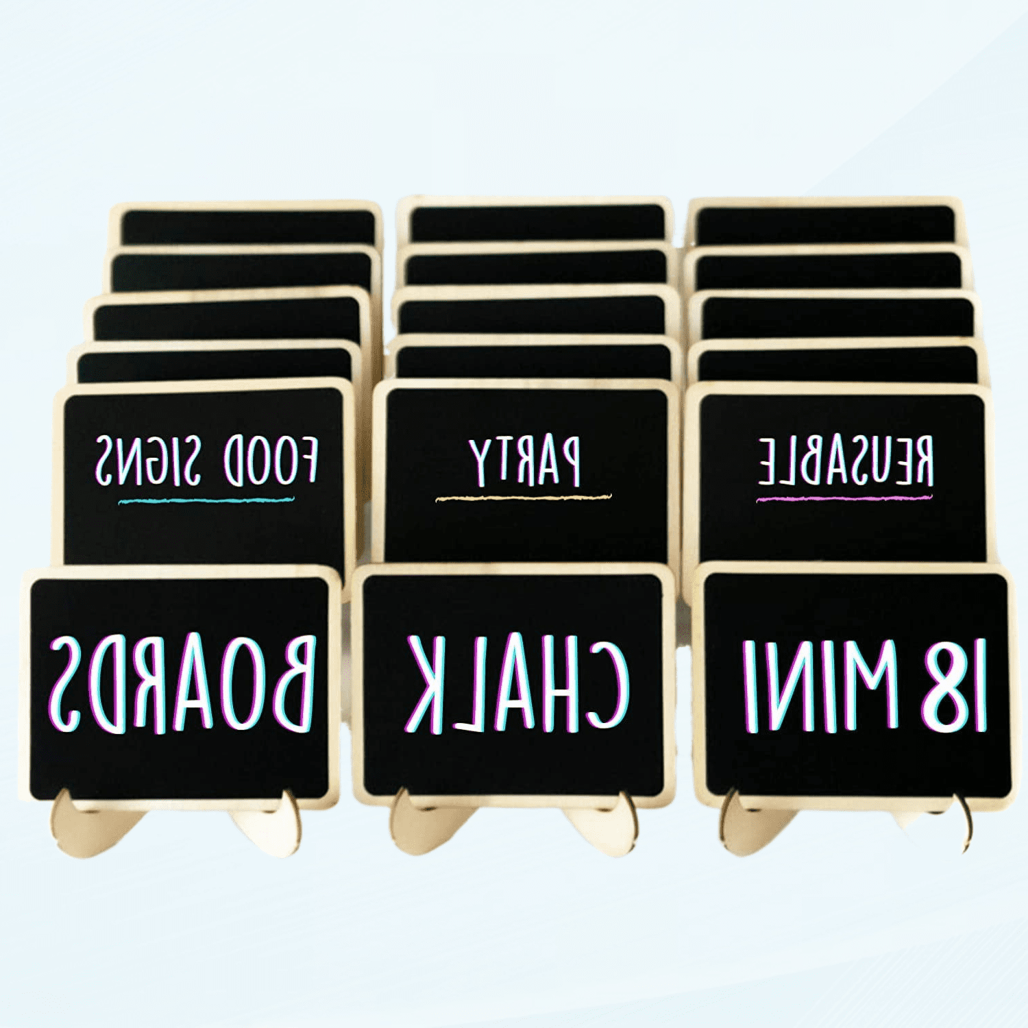 Mini Chalkboard Signs for Food | 18 Small Chalk Signs + 3 White Chalk ...