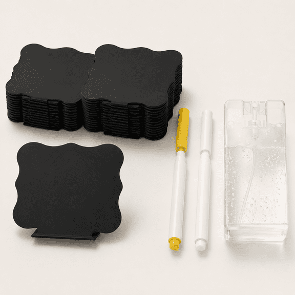 Mini Chalkboard Signs for Office Supplies