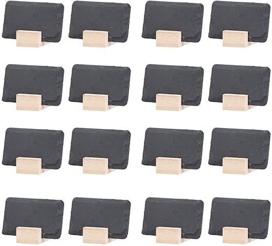 Mini Chalkboard Signs for Tables, 16 Pack - Rustic 2x3 Inch Small Slate ...