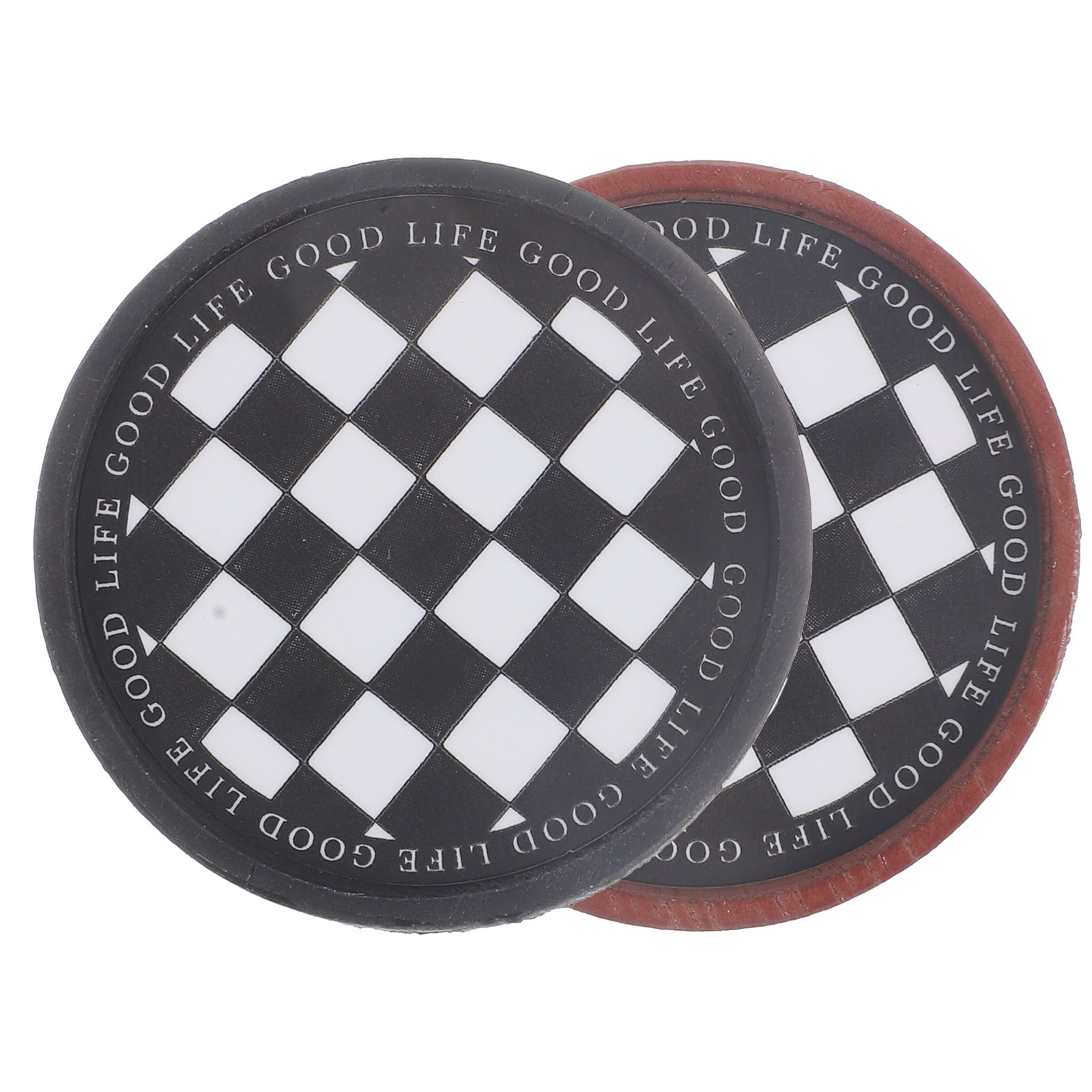 Mini Checkerboard Plates & Coffee Tray Set for Dollhouse Kitchen ...