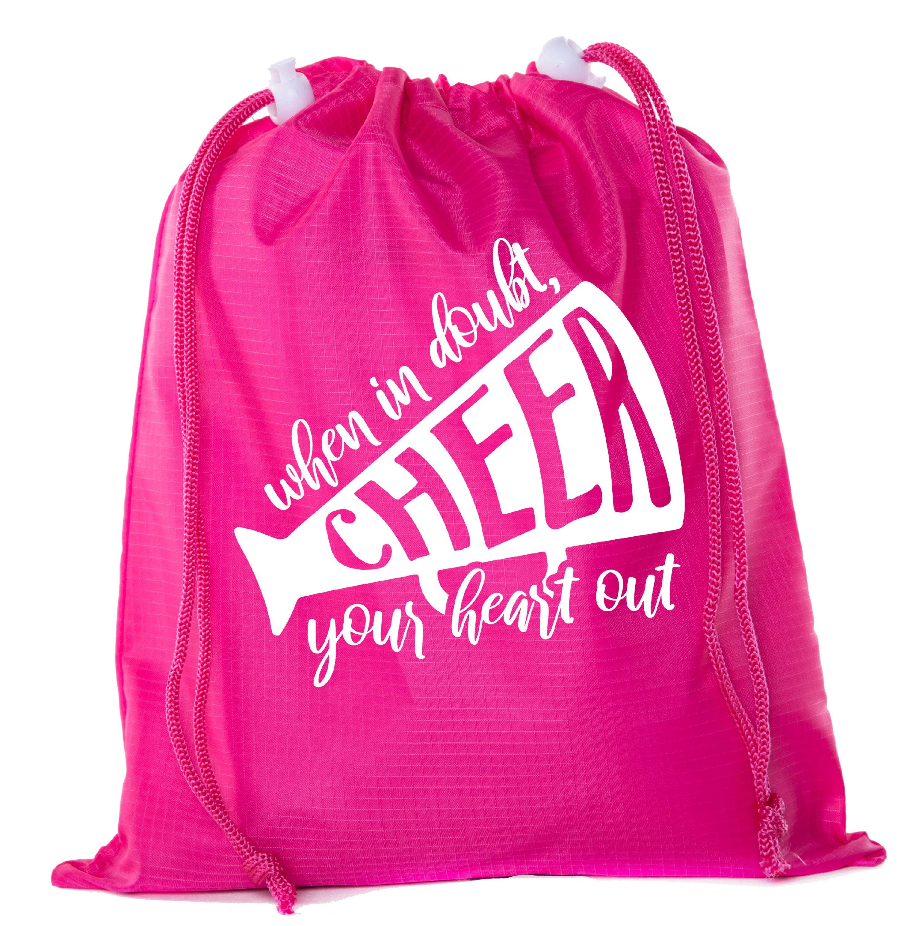 Mini Cheer Drawstring Bag Pom and Cheer Goodie Bag Team Cheer and Pom ...