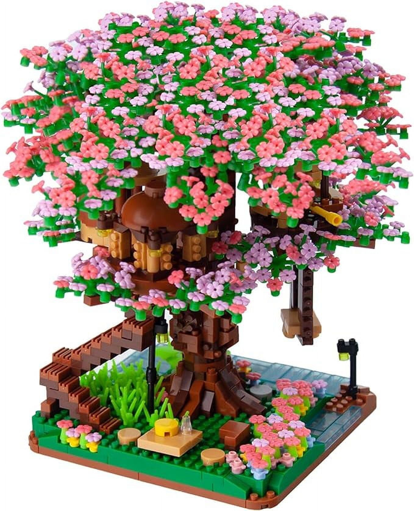 Mini Cherry Blossom Tree house Bonsai Tree Building Blocks Set ...