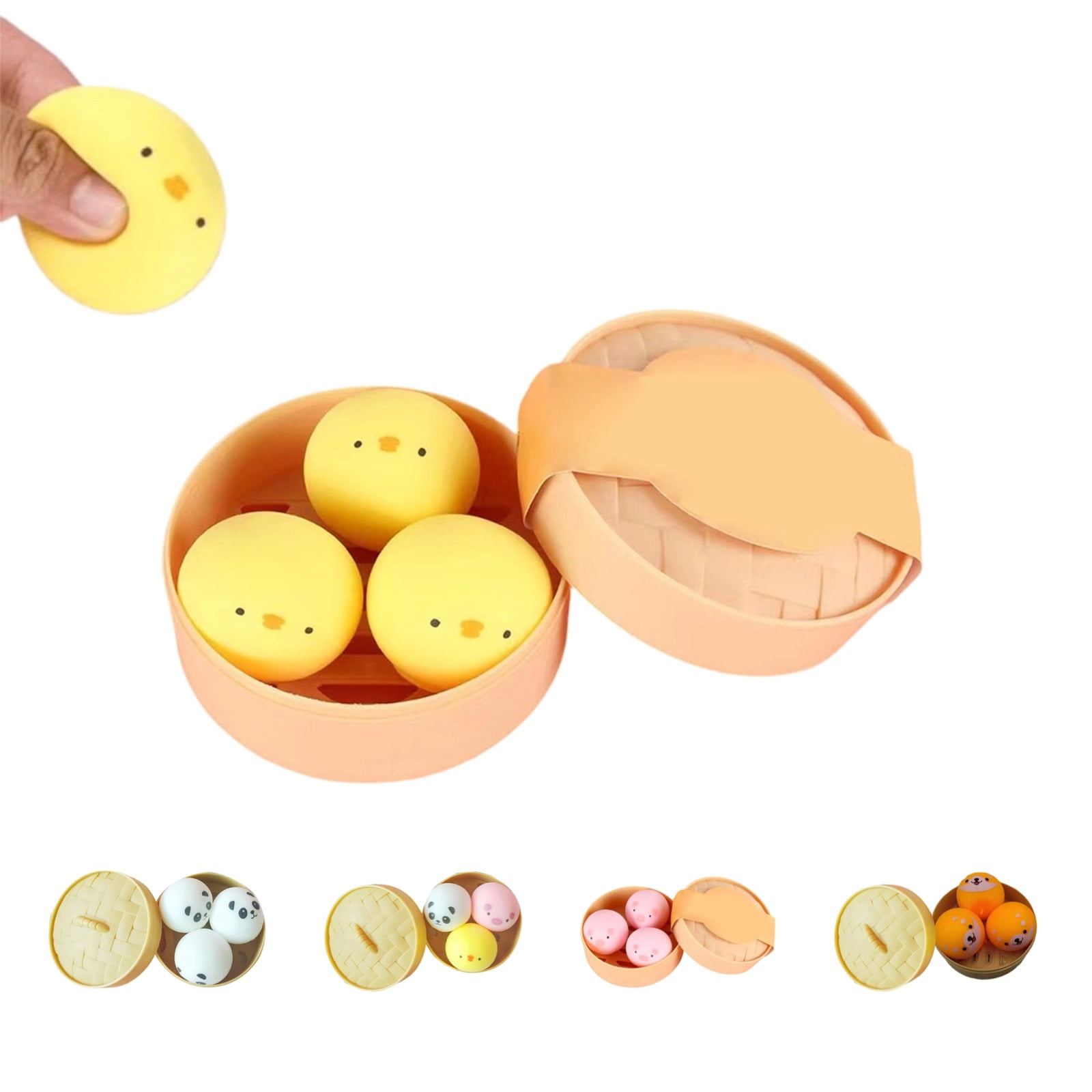 Mini Chick Dumpling Squishies, Squishies Cute Dumpling, Fidget Toys ...